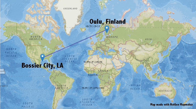 Bossier resident reconnects with pen pal from Finland thanks to social ...